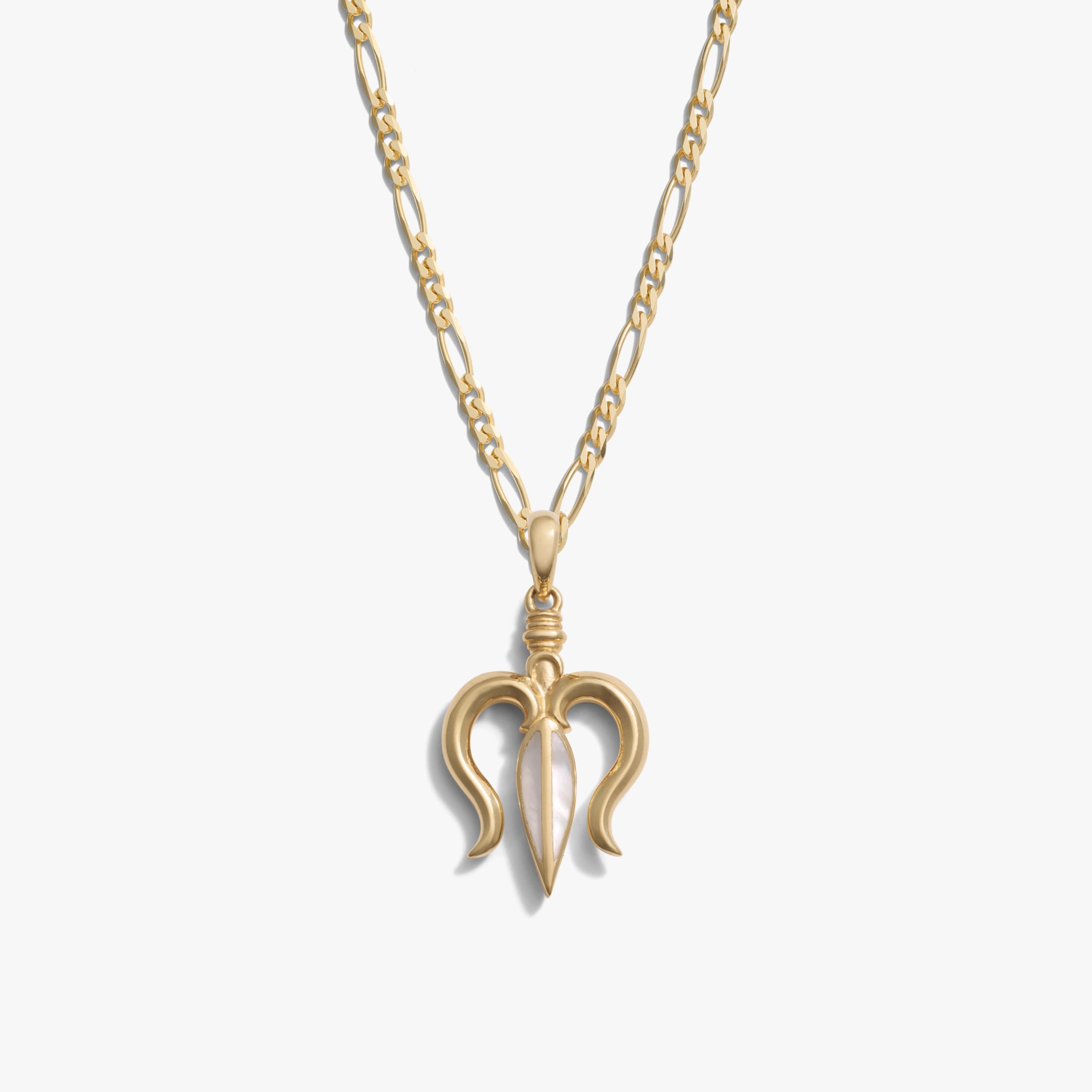 Mother of Pearl Trident Necklace – Awe Inspired