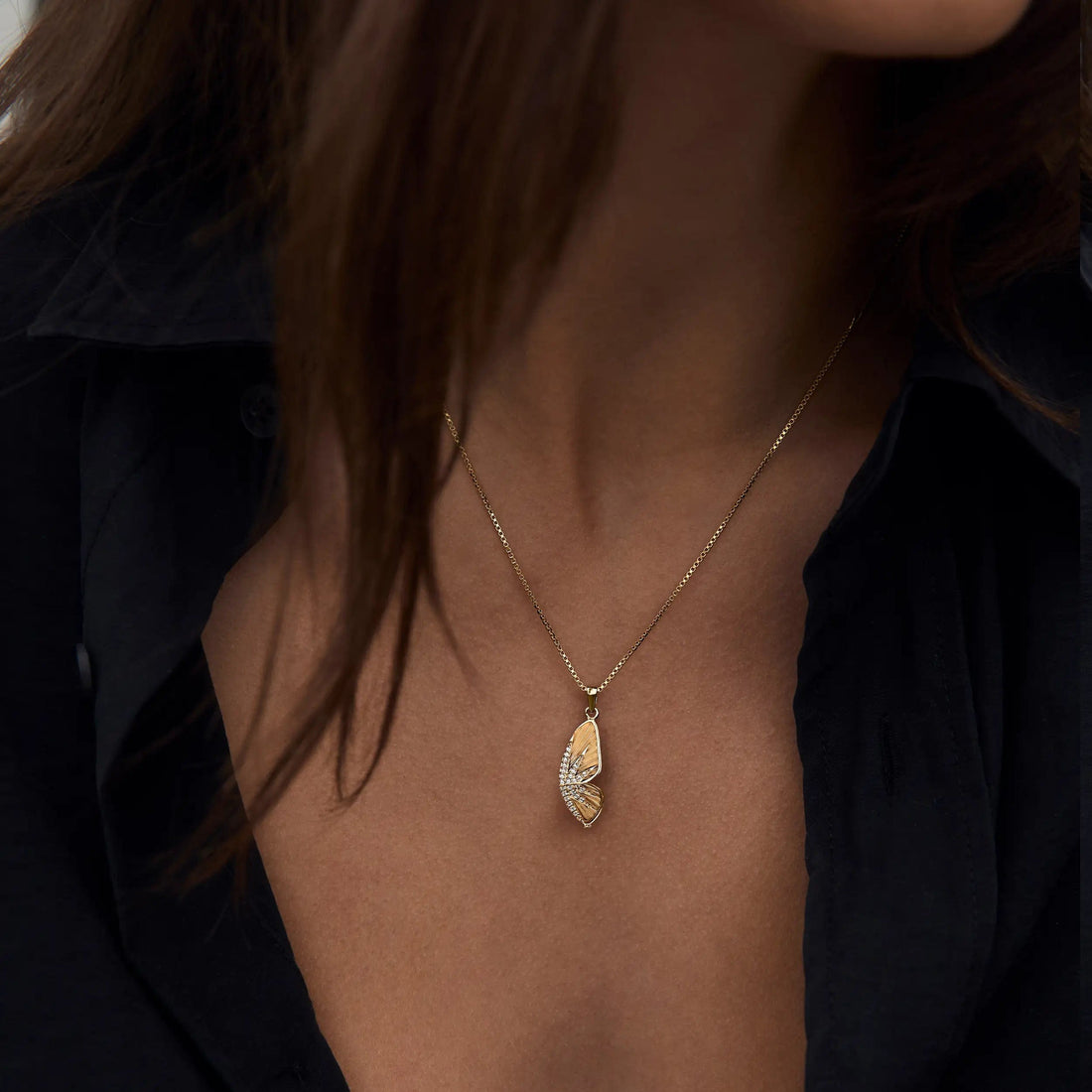 Butterfly Wing Necklace Set – Awe Inspired